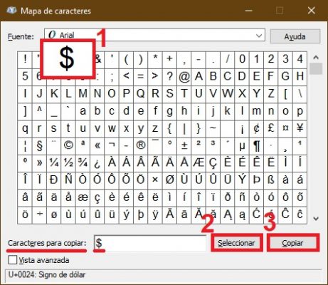 Cómo abrir y utilizar el Mapa de caracteres de Windows (charmap.exe ...