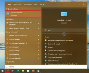 Cómo abrir el clásico Panel de control en Windows 10 - WinNotas