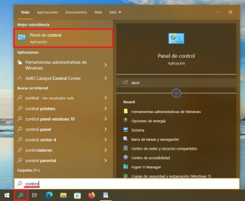 Cómo abrir el clásico Panel de control en Windows 10 - WinNotas