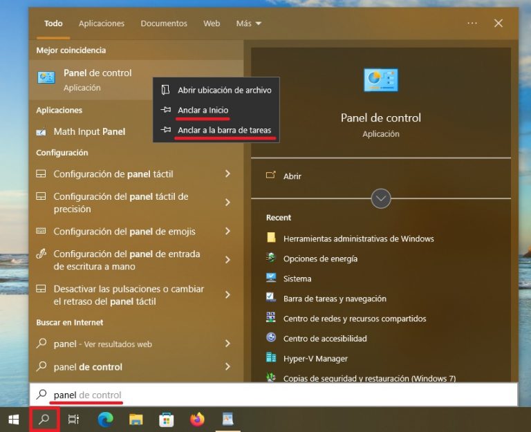 Cómo abrir el clásico Panel de control en Windows 10 - WinNotas