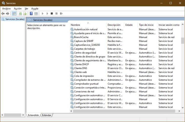 Cómo abrir Servicios en Windows 10 - WinNotas