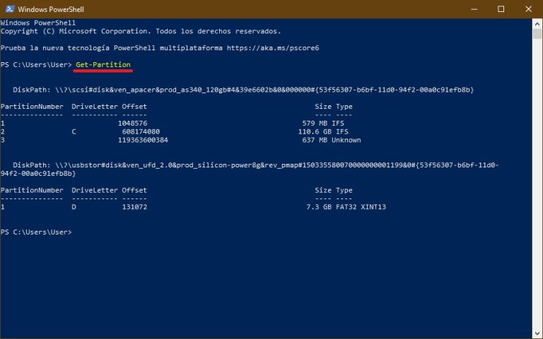 Cómo obtener información sobre los discos usando Windows PowerShell ...