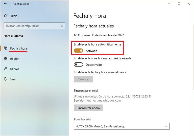 Cómo cambiar fecha y hora en Windows 10 - WinNotas
