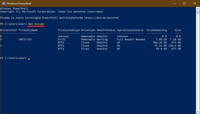 Cómo obtener información sobre los discos usando Windows PowerShell ...