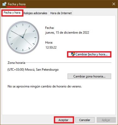 Cómo cambiar fecha y hora en Windows 10 - WinNotas