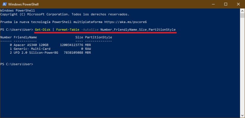 Cómo obtener información sobre los discos usando Windows PowerShell ...