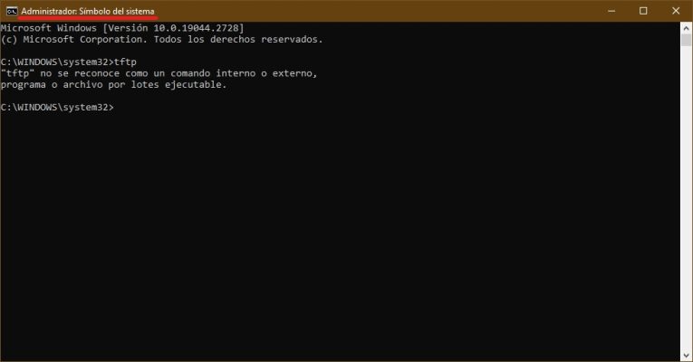 Cómo activar el Cliente TFTP en Windows 10 - WinNotas