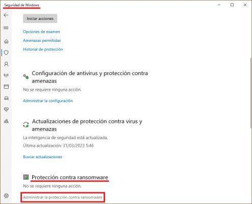 Cómo activar o desactivar el acceso controlado a carpetas en Windows 10 ...