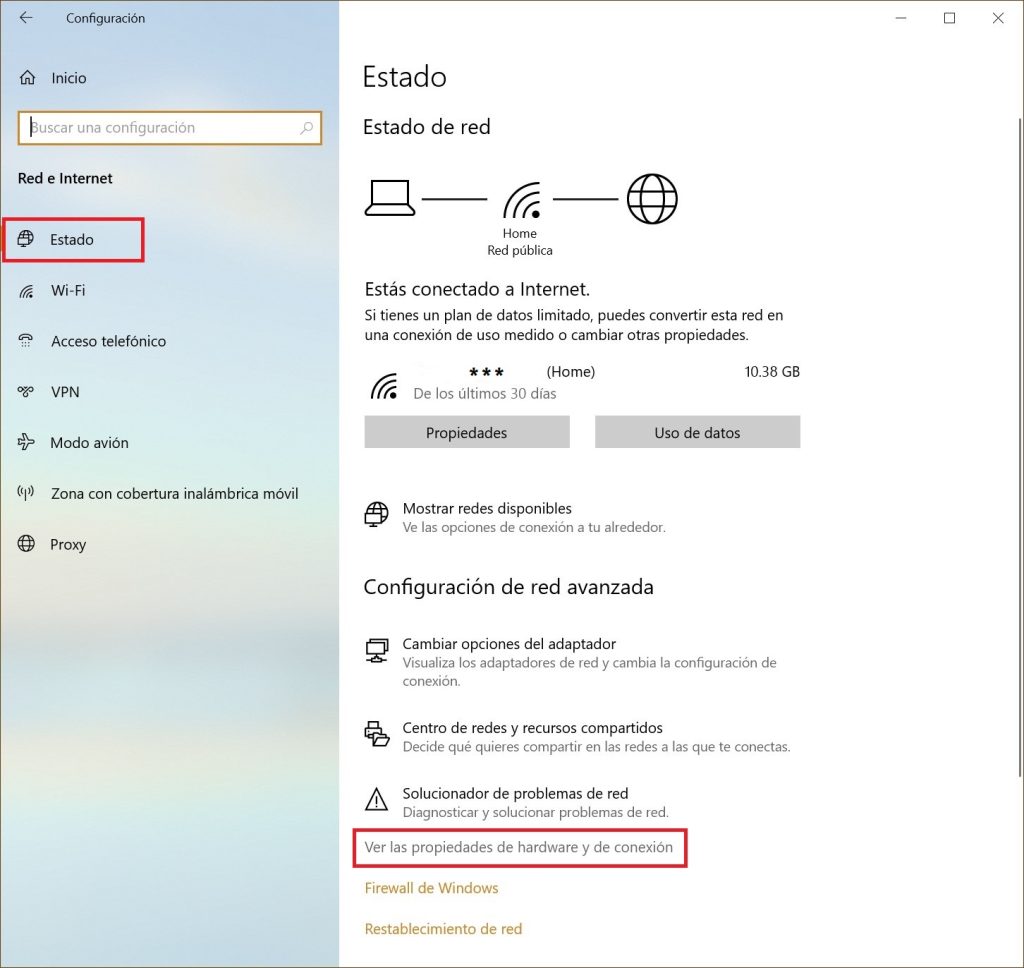 Cómo averiguar la velocidad del adaptador de red en Windows 10 - WinNotas