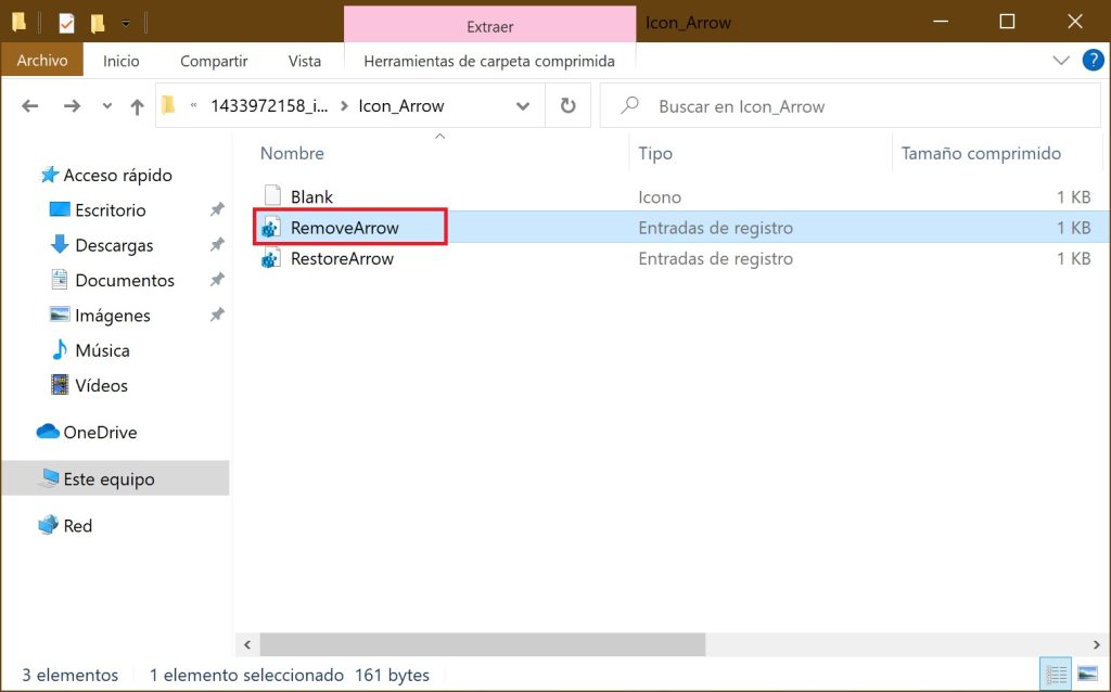 Cómo quitar las flechas de los accesos directos en Windows 10, 8, 7 ...