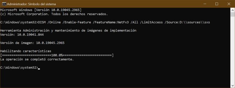 Cómo instalar .NET Framework 3.5 y 4.5 en Windows 10 - WinNotas