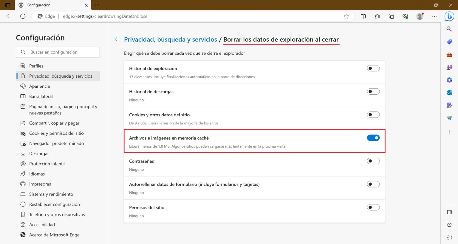 Cómo borrar/limpiar la caché del navegador Microsoft Edge - WinNotas