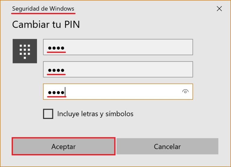Cómo poner o cambiar el código PIN de una cuenta de usuario en Windows ...
