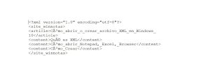 Cómo abrir o crear un fichero XML en Windows 10 - WinNotas