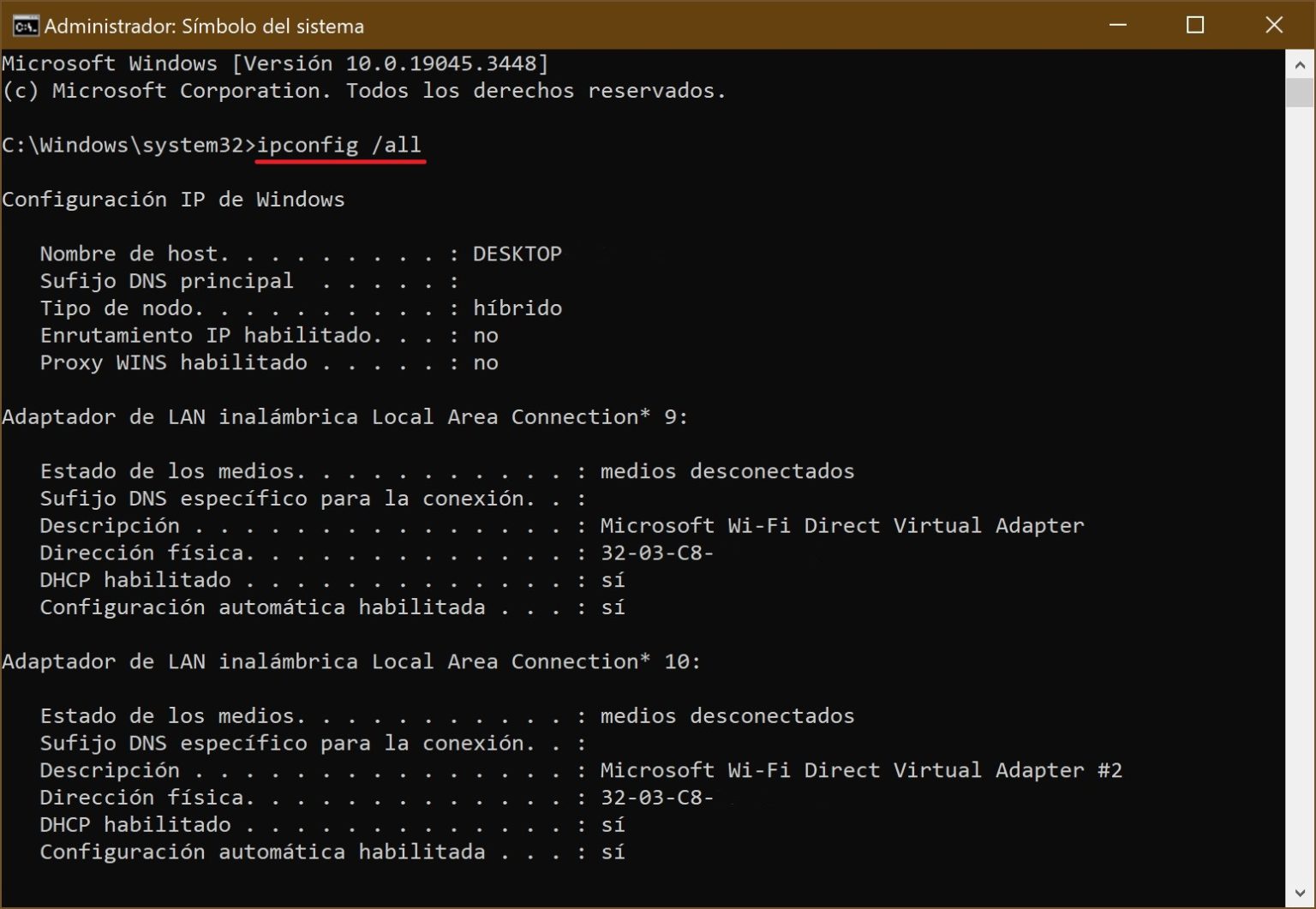 La herramienta IPCONFIG parámetros de Símbolo del sistema - WinNotas