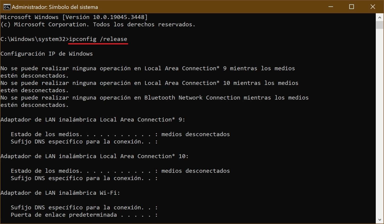 La herramienta IPCONFIG parámetros de Símbolo del sistema - WinNotas