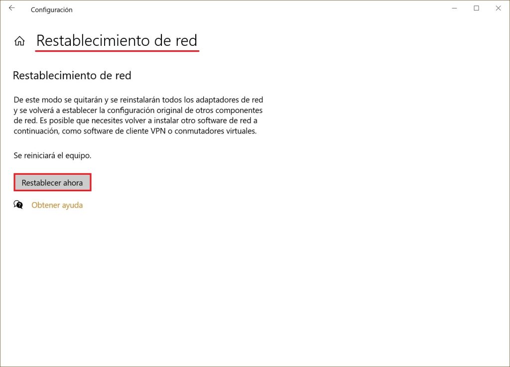 Cómo restablecer las configuraciones de red en Windows 10 - WinNotas
