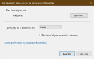 Protector de pantalla o salvapantalla (screensaver) en Windows 10 ...