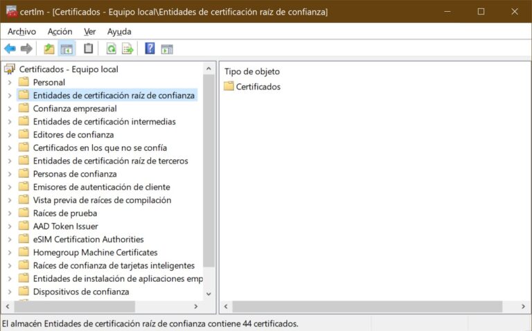 Dónde se guardan los certificados en Windows 10 - WinNotas