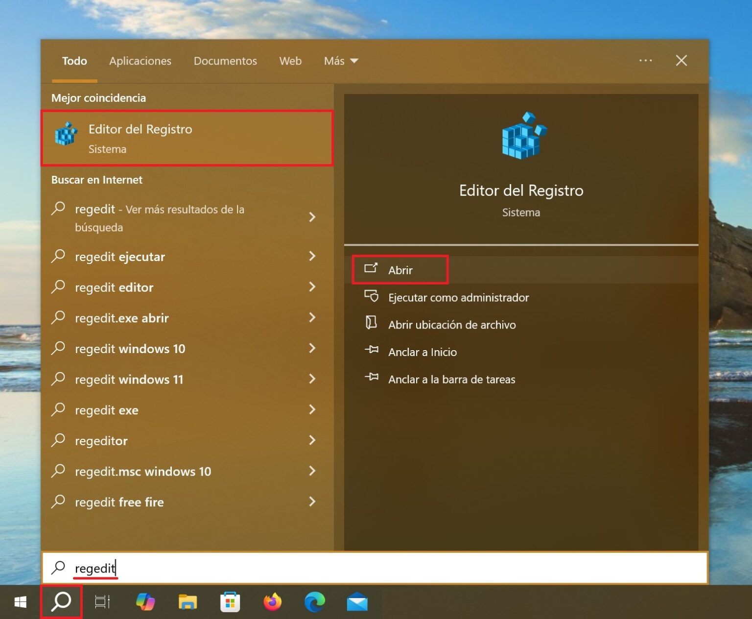 Cómo abrir el Editor del Registro en Windows 10 - WinNotas